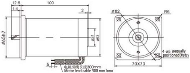 70mm 20W 25W DC Gear Motor - Buy DC GEAR MOTOR, DC MOTOR, DC parallel gear motor Product on ...